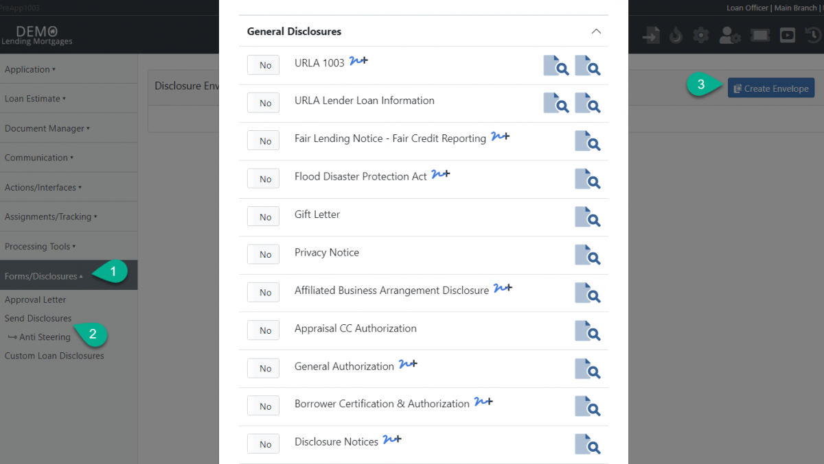 Account Setup » PreApp 1003