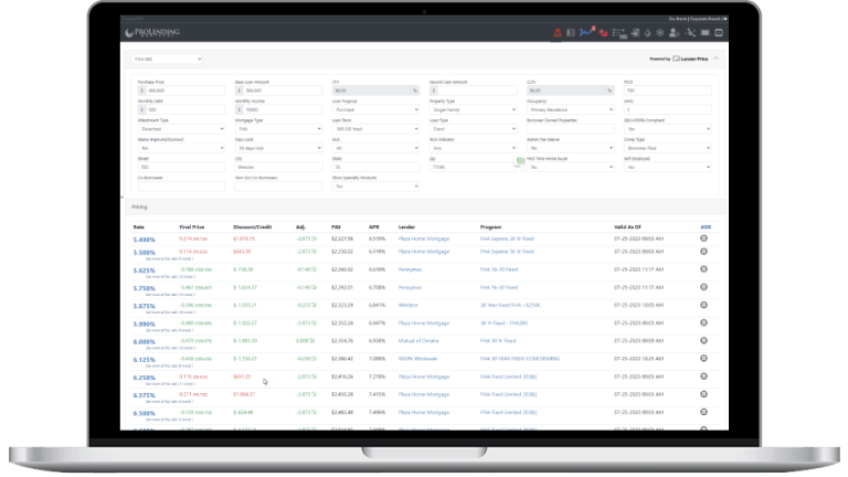 Mortgage PPE (Product Pricing Engine)
